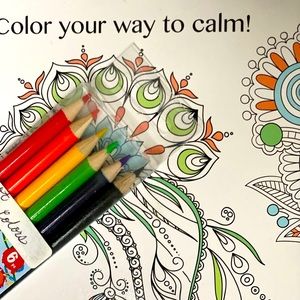 Art | Art For Adults Premium Coloring Book And Colored Pencil Set New ...